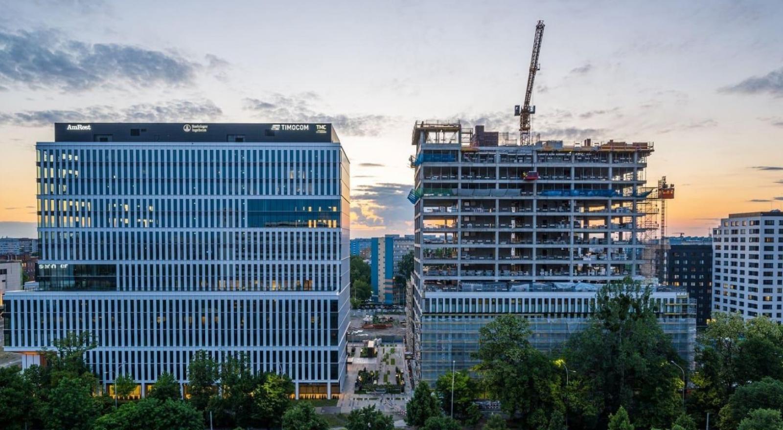 Centrum Południe in Wroclaw with the newest 55-metre high skyscraper ...