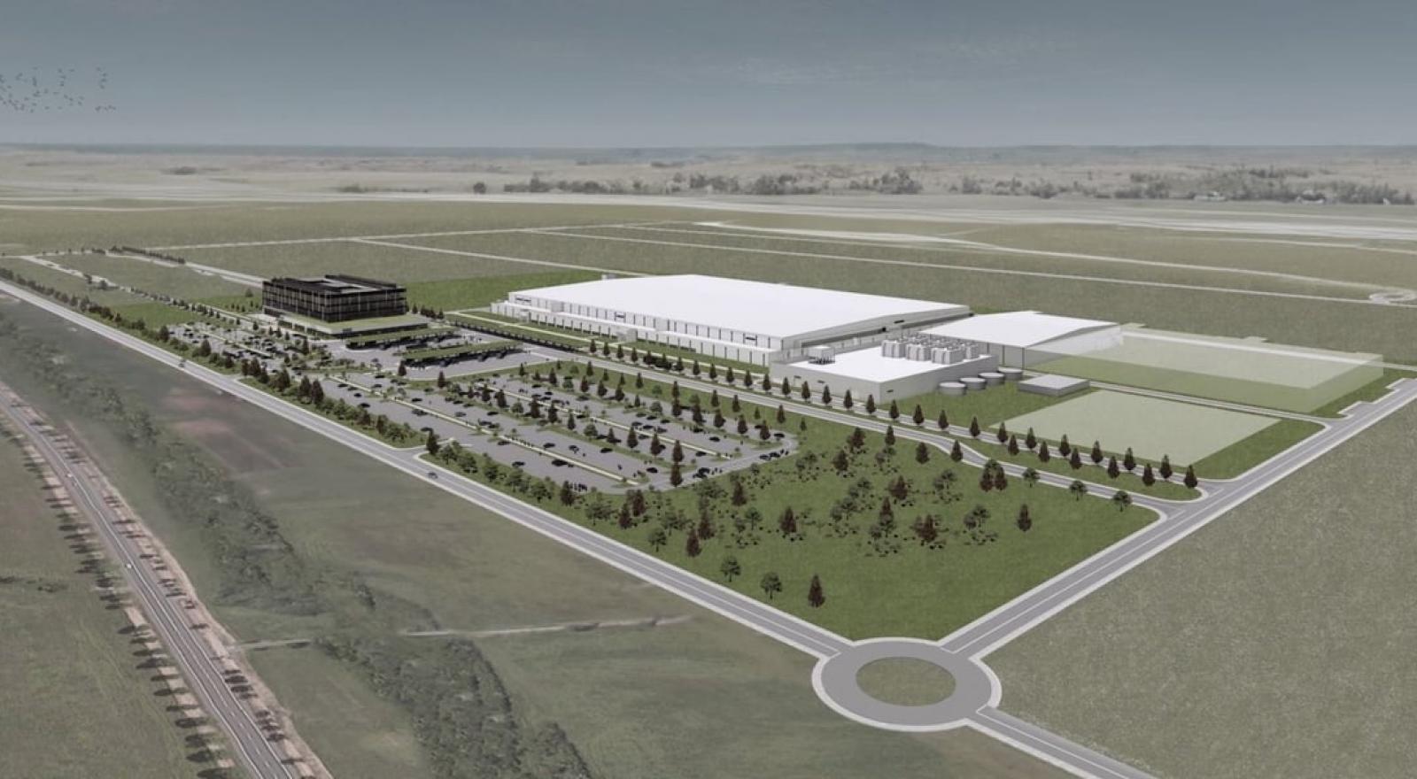 Construction site handed over to the builder. Intel can start work